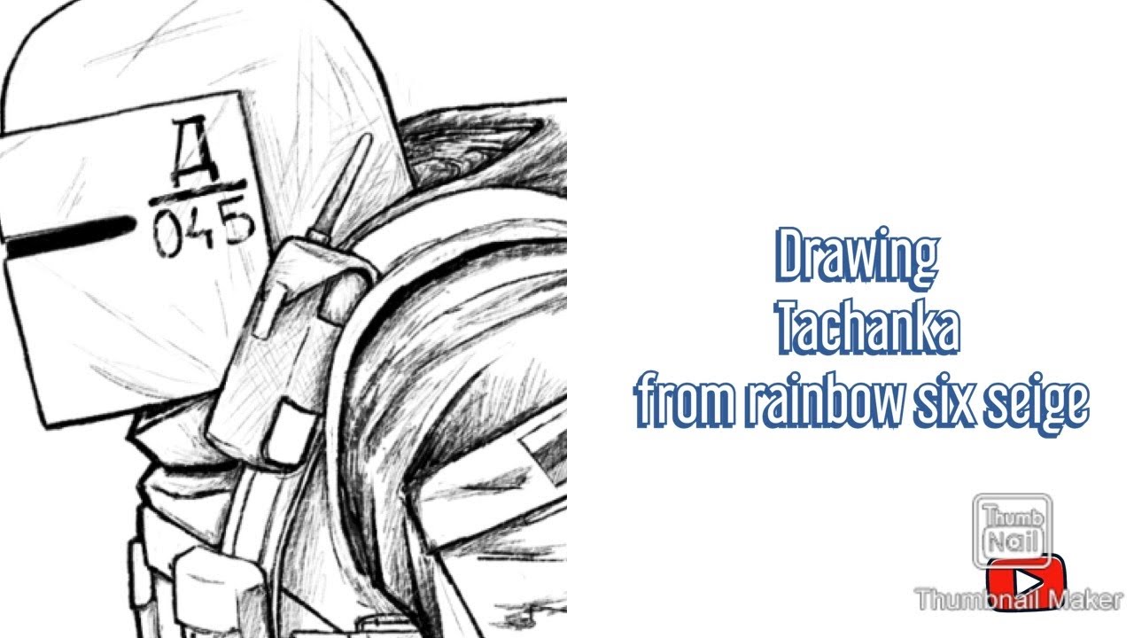 How to draw Tachanka from Rainbow Six Siege(Step by Step) - YouTube