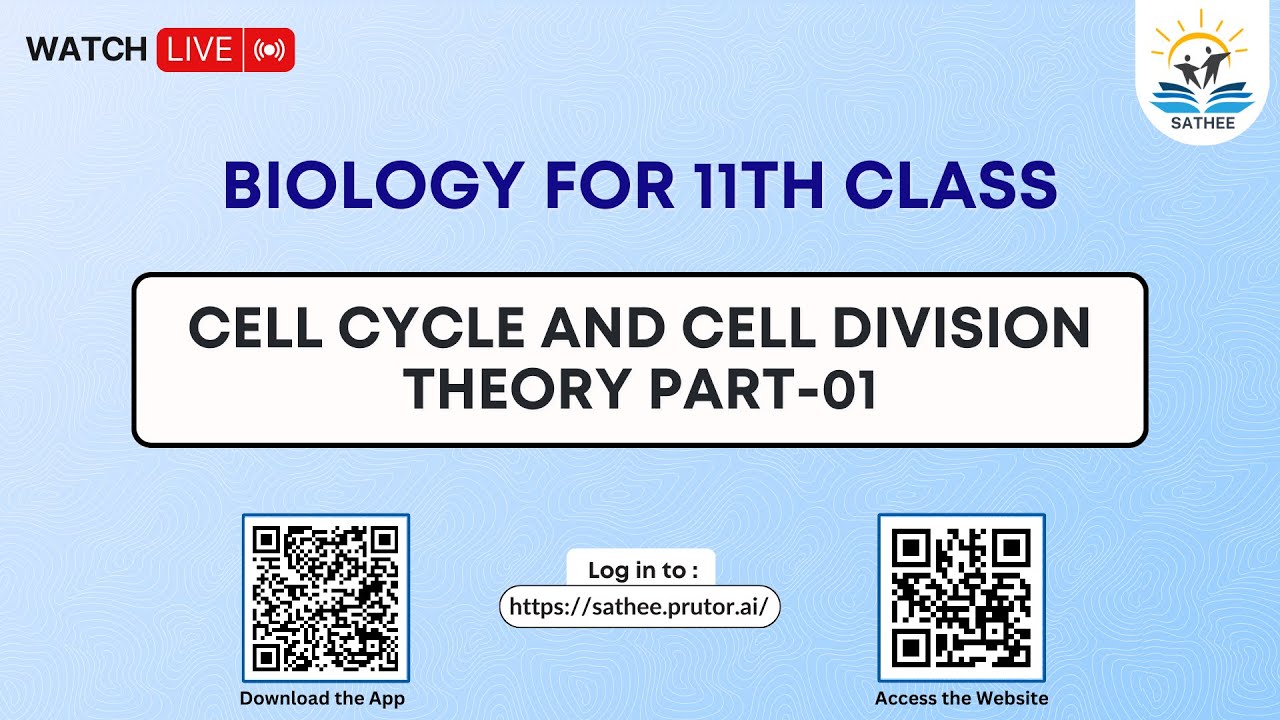 Biology Class 11th | Cell cycle and cell division Theory Part-01 - YouTube