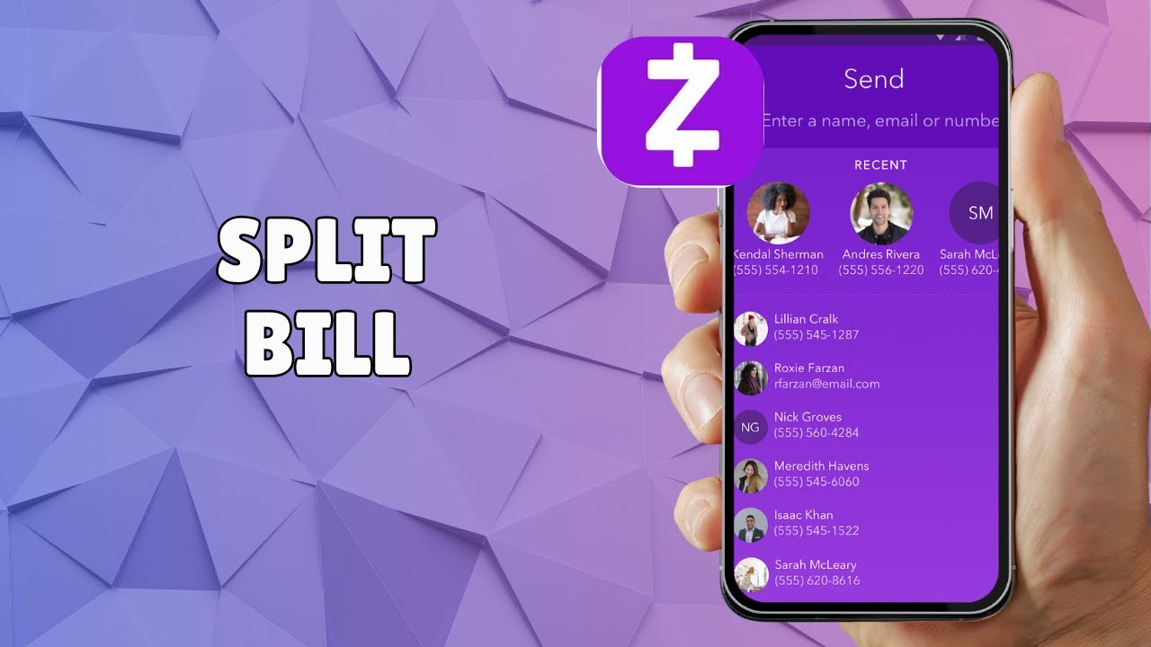 HOW TO SPLIT BILL ON ZELLE - YouTube