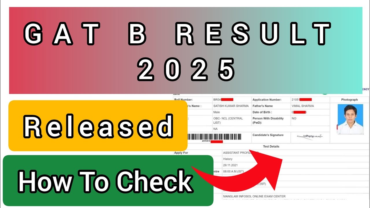 GAT B Result 2025 | How To Check GAT B RESULT 2025 - YouTube
