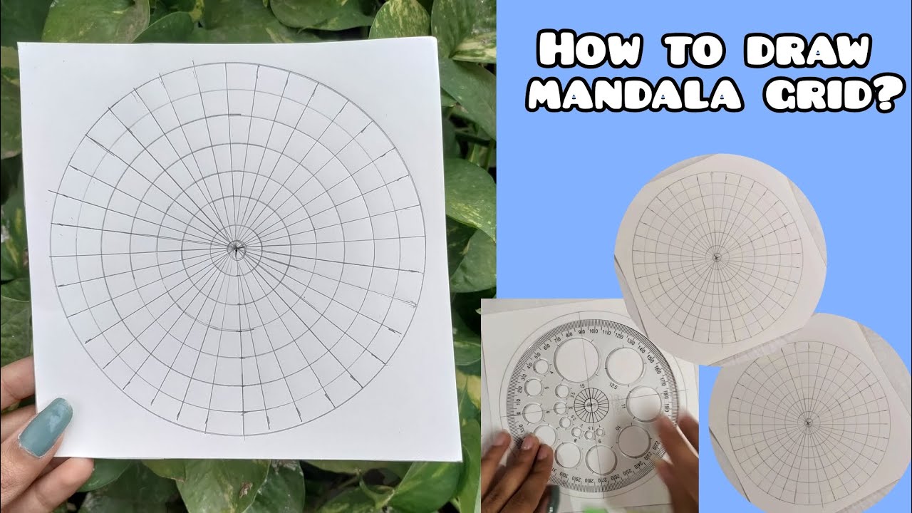 How to Draw a Mandala Grid | Mandala for beginners | How to start with ...