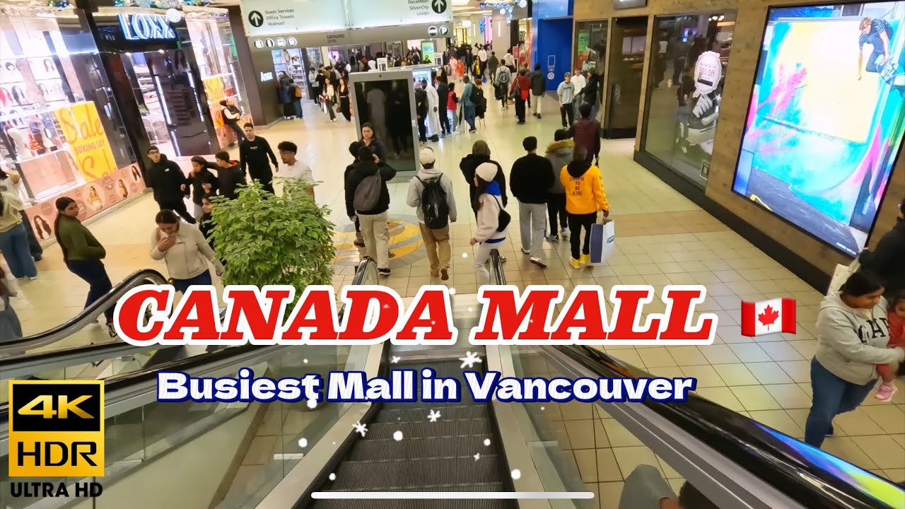 🇨🇦Year End Walking Tour Through the Busiest Mall in Metro Vancouver ...