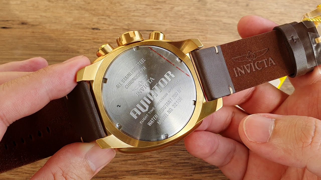 ROBUSTO, chic e chamativo Relógio Invicta Aviator 32105 - YouTube