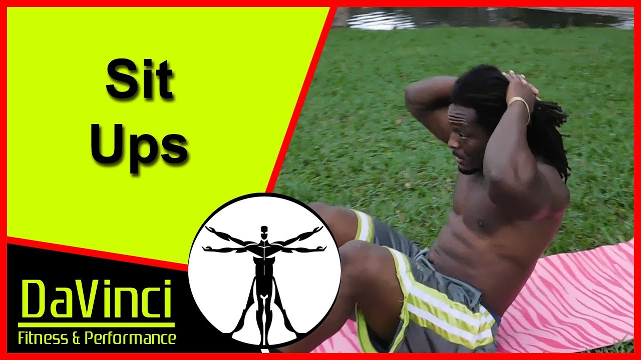 Sit Ups Demonstration | 101 No Equipment HIIT (High Intensity Interval ...