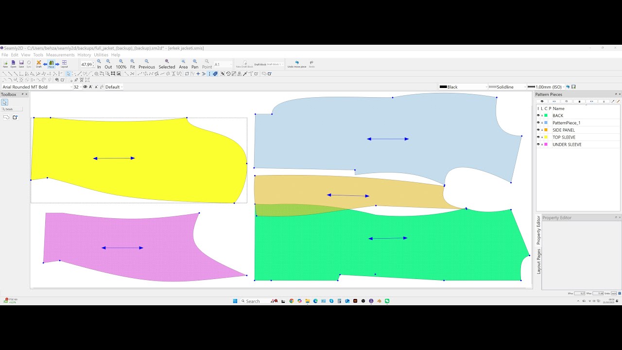 Blazer pattern making in Gerber - YouTube