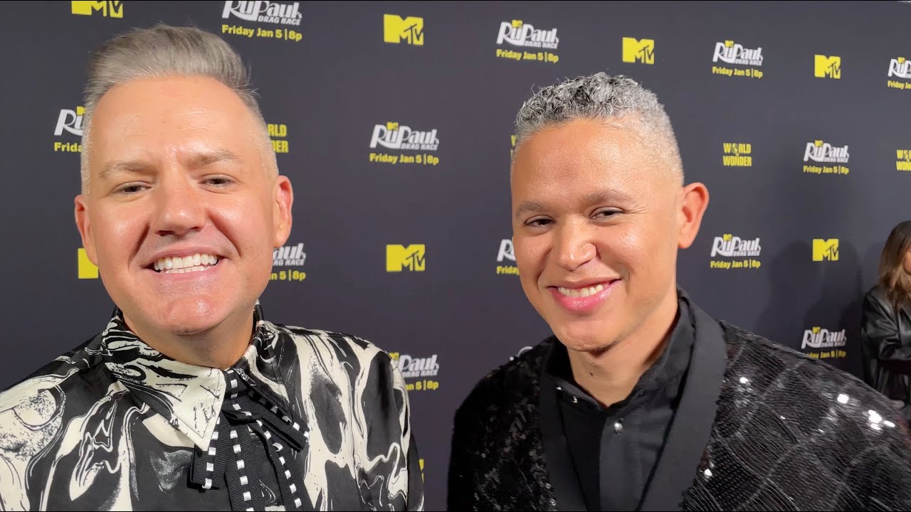 Ross Mathews & husband Dr García-Mathews at Drag Race season 16 ...