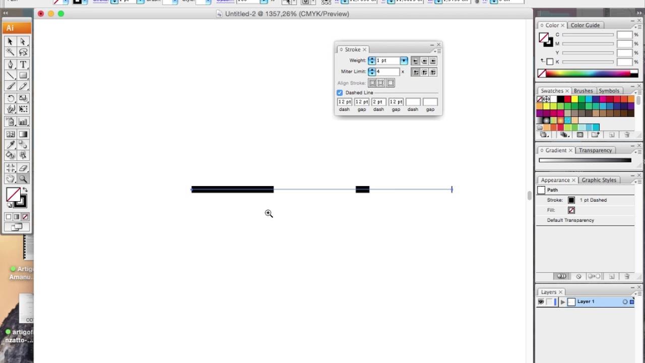 LINHAS TRACEJADAS NO ILLUSTRATOR - YouTube
