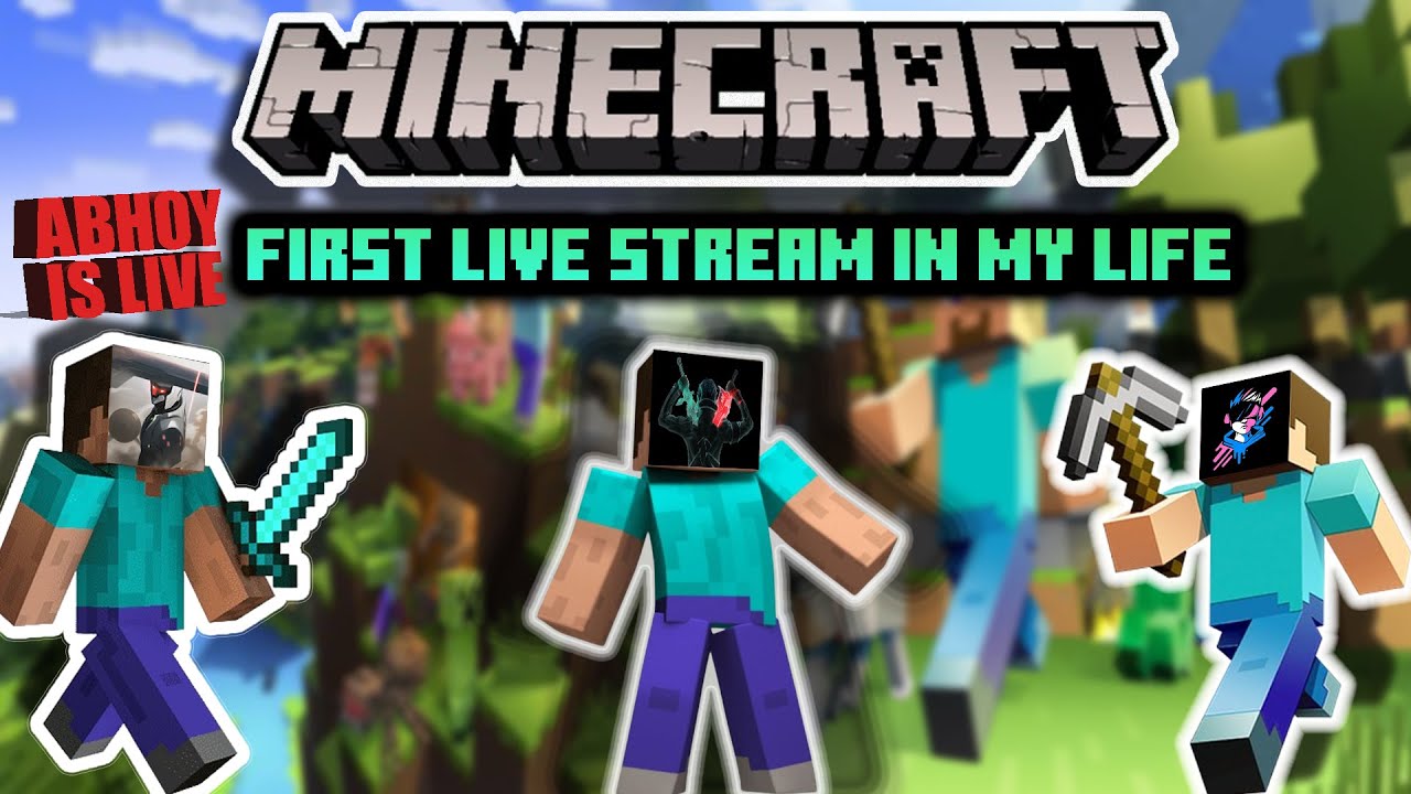 | First Live Stream In My Life | MINECRAFT | - YouTube