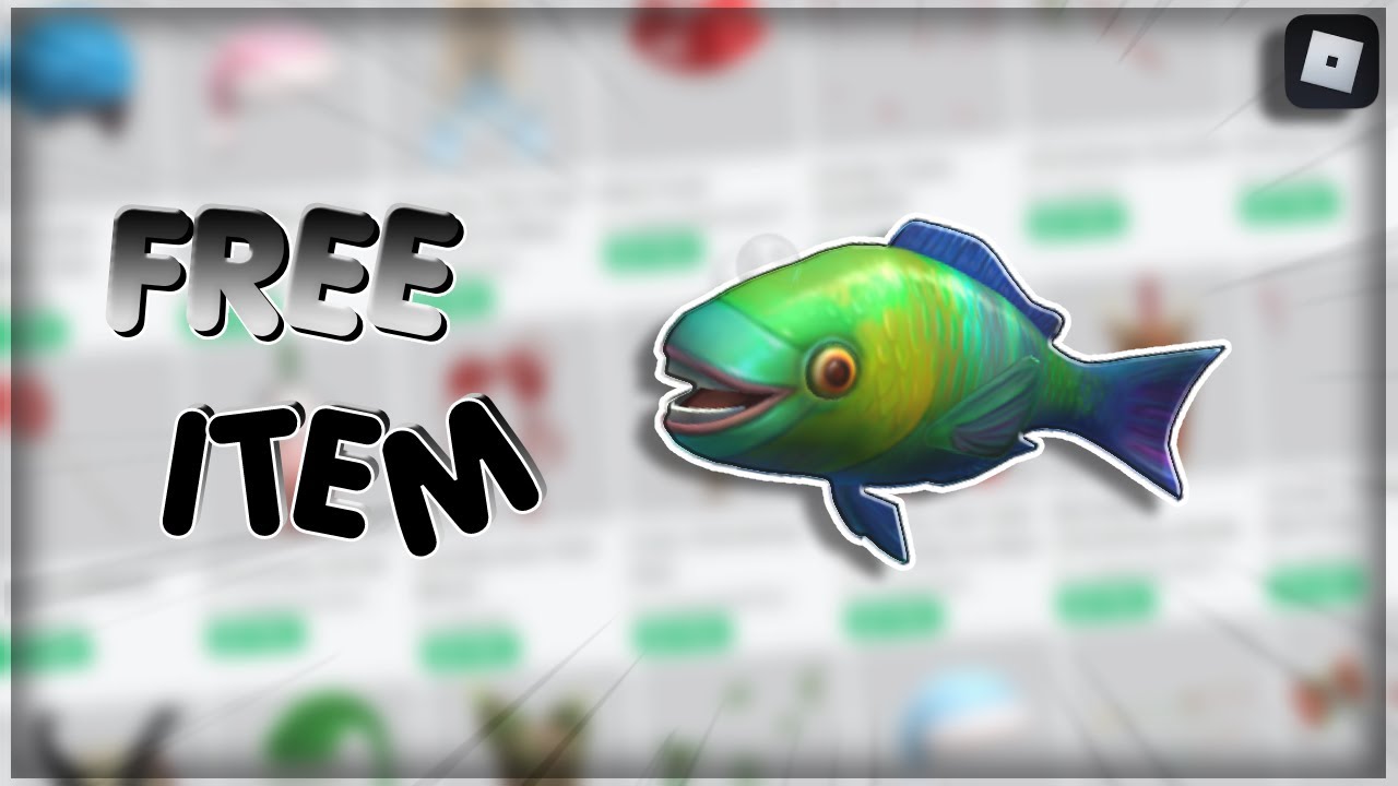 FREE ITEM • Como conseguir o Parrot Fishface | Roblox BR - YouTube