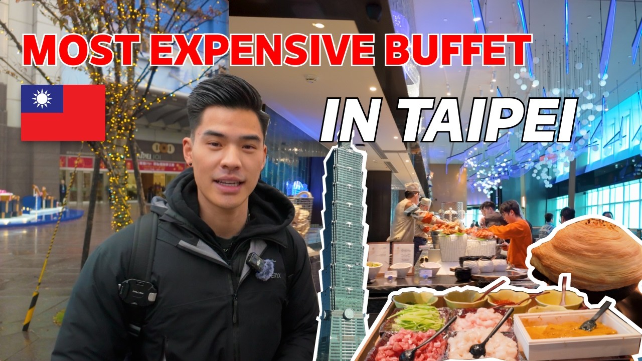 Eating at the MOST EXPENSIVE BUFFET in Taipei - YouTube