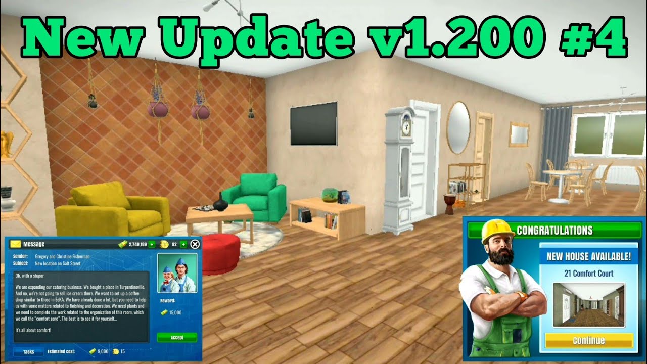 HOUSE FLIPPER Mobile (Android) NEW UPDATE v1.200 #4 - YouTube