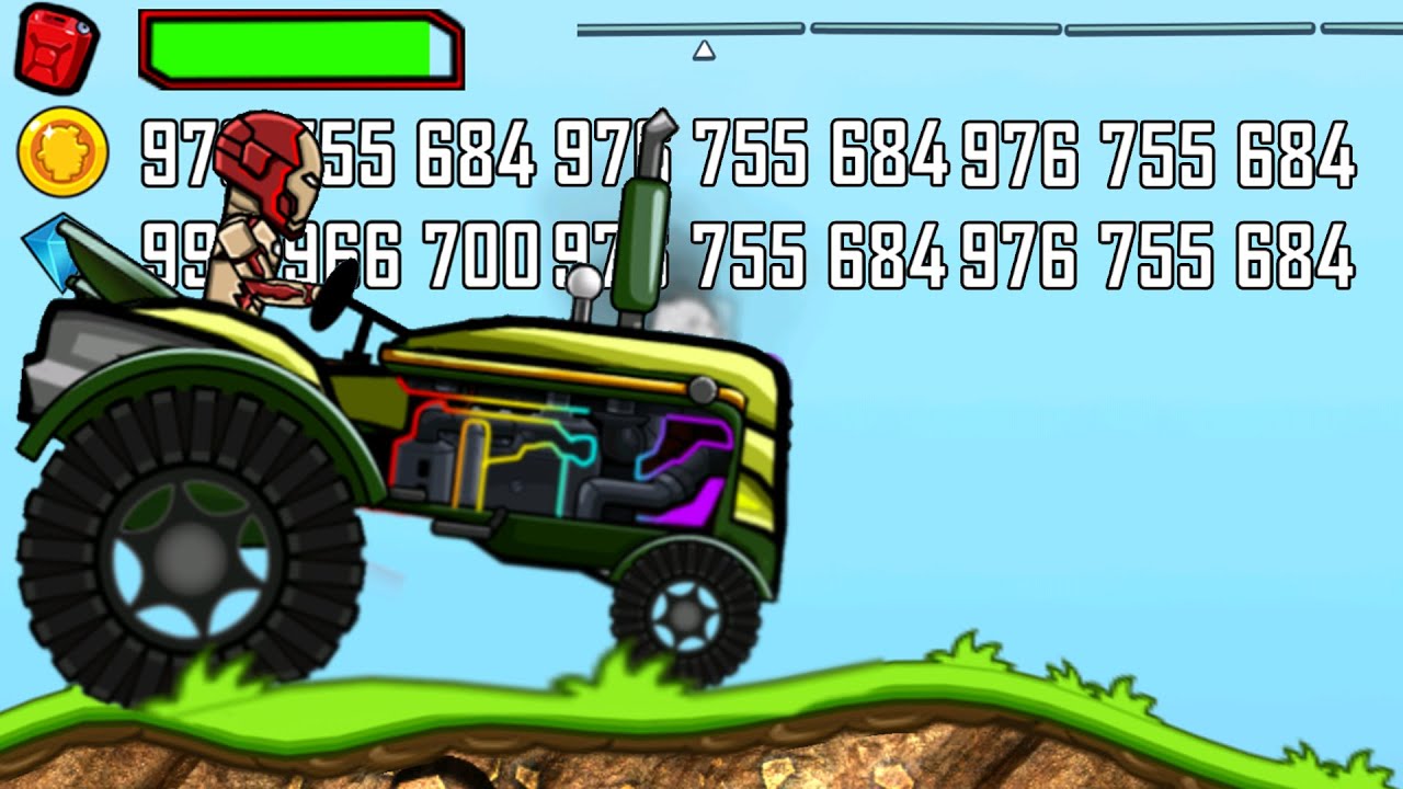 NEW CAR Hill Climb Racing - Iron Man Tractor! Unlimited Coins and ...