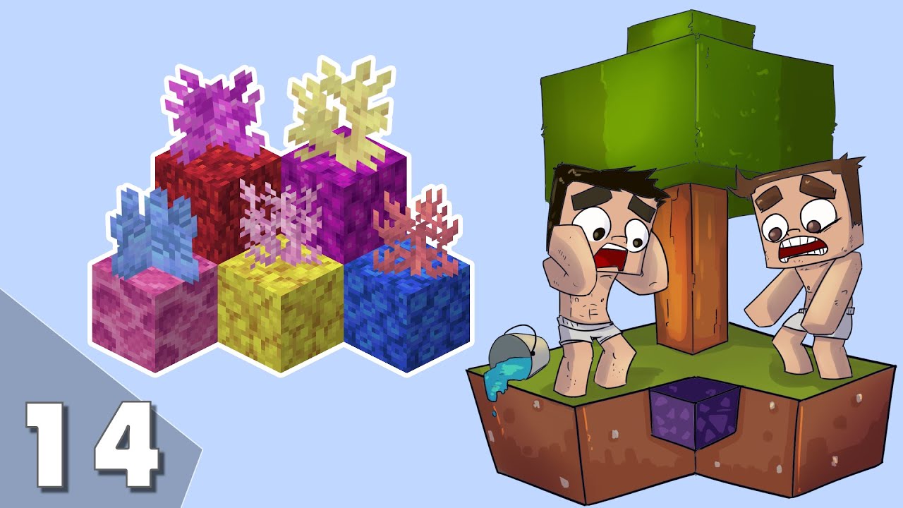 Coral Farm! - Skyblock In Minecraft 1.15: Episode #14 - YouTube