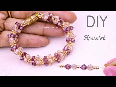 Beaded Bracelet: Create your own stunning & Dazzling Beaded Bicone ...