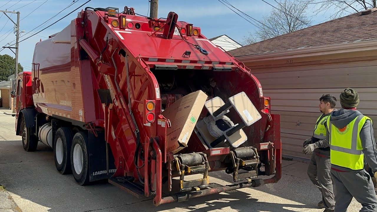 Roy Strom LRS Split Body Mack LE Loadmaster Rear Loader Garbage Truck ...