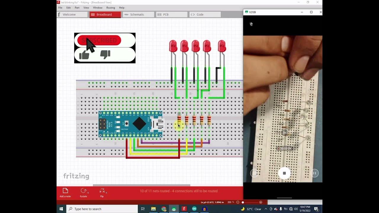 LED blinking by using Arduino mini project | LED flasher project by using Arduino | Arduino ...