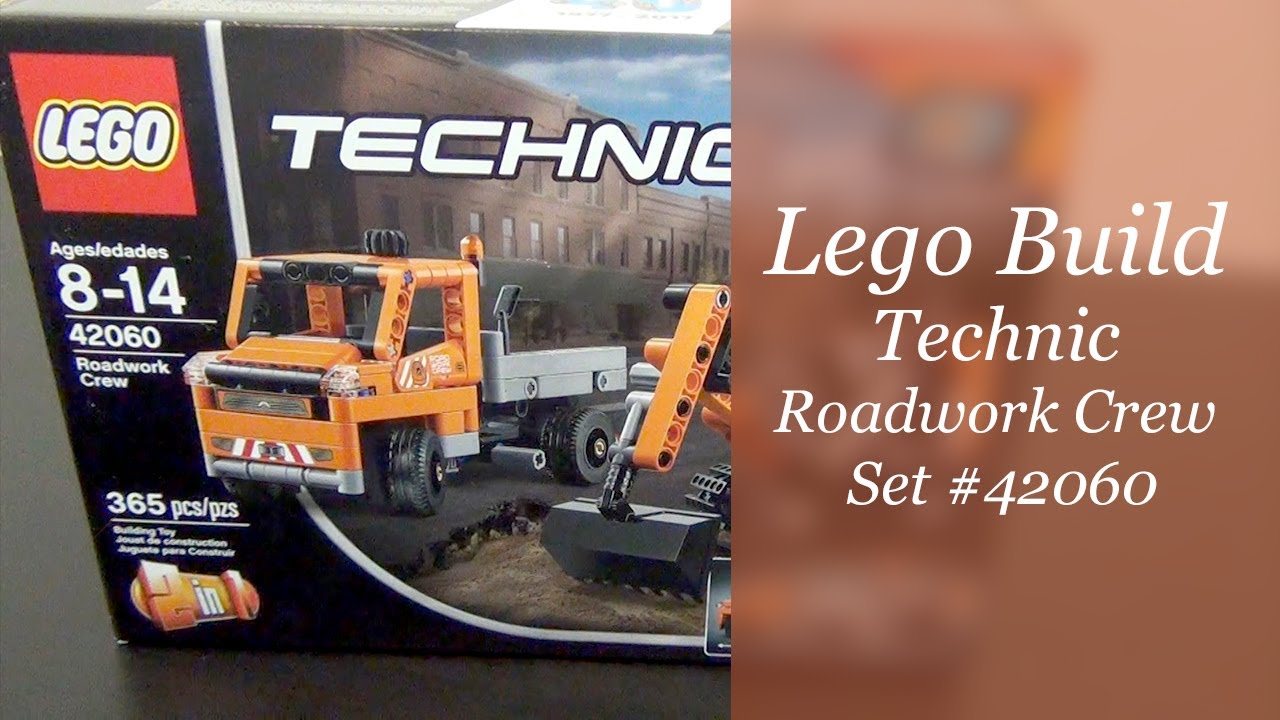 Let's Build - LEGO Technic Roadwork Crew Set #42060 - YouTube
