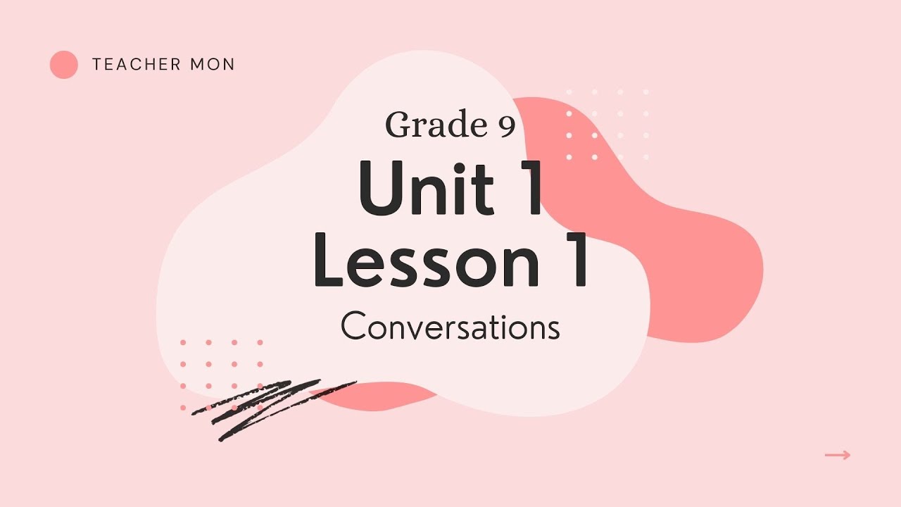 Grade 9 English, Unit 1, Listening - YouTube