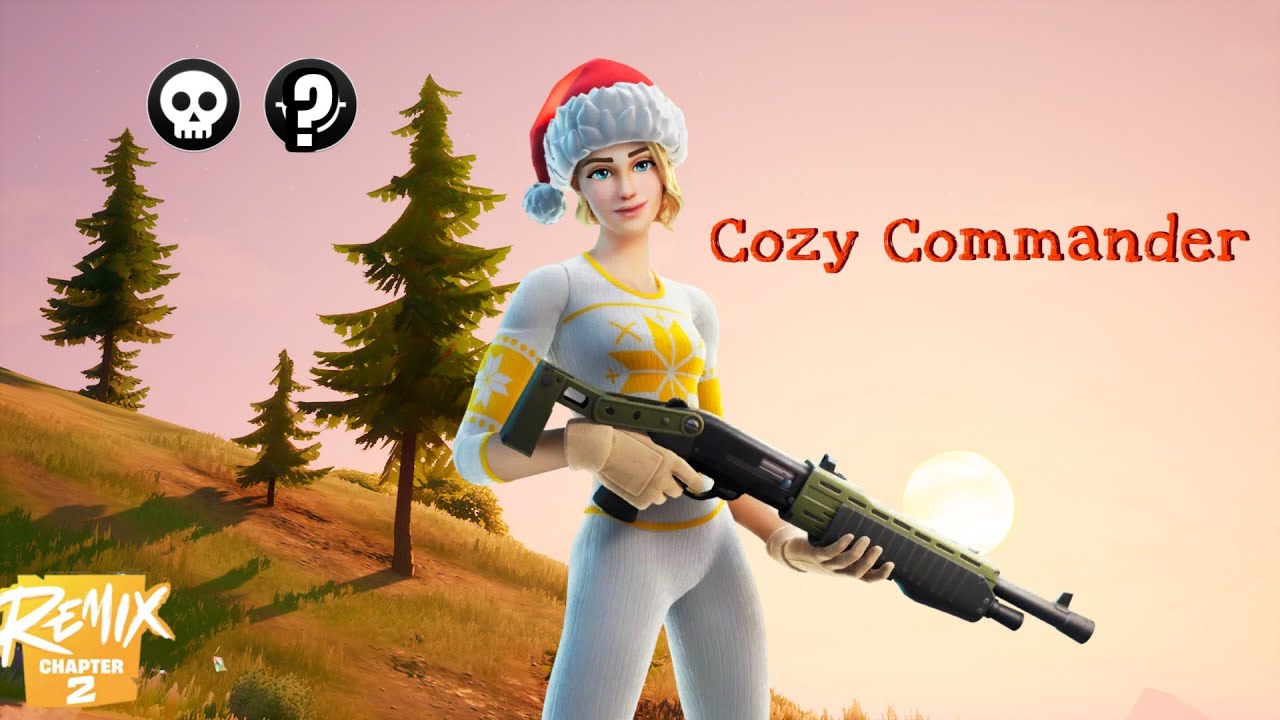 Cozy Commander Fortnite Skin Gameplay & Star Wand Pickaxe - YouTube