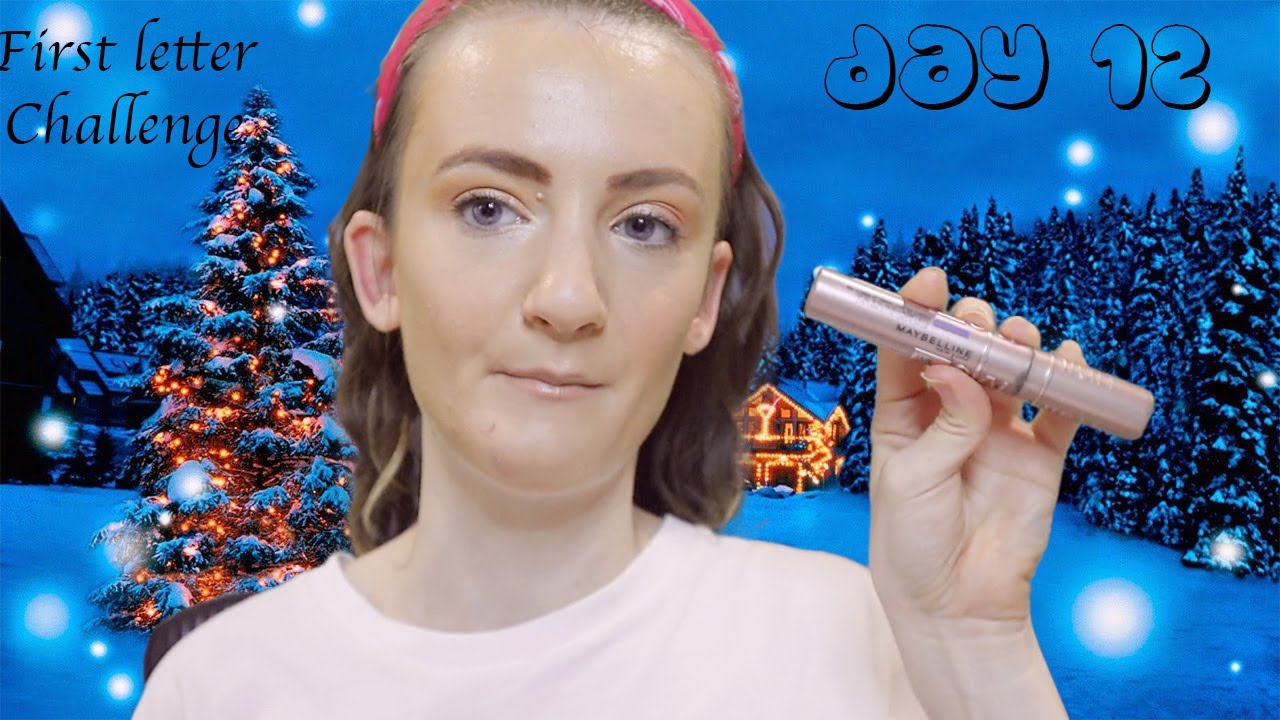 First letter makeup Challenge Beautymas day 12 - YouTube