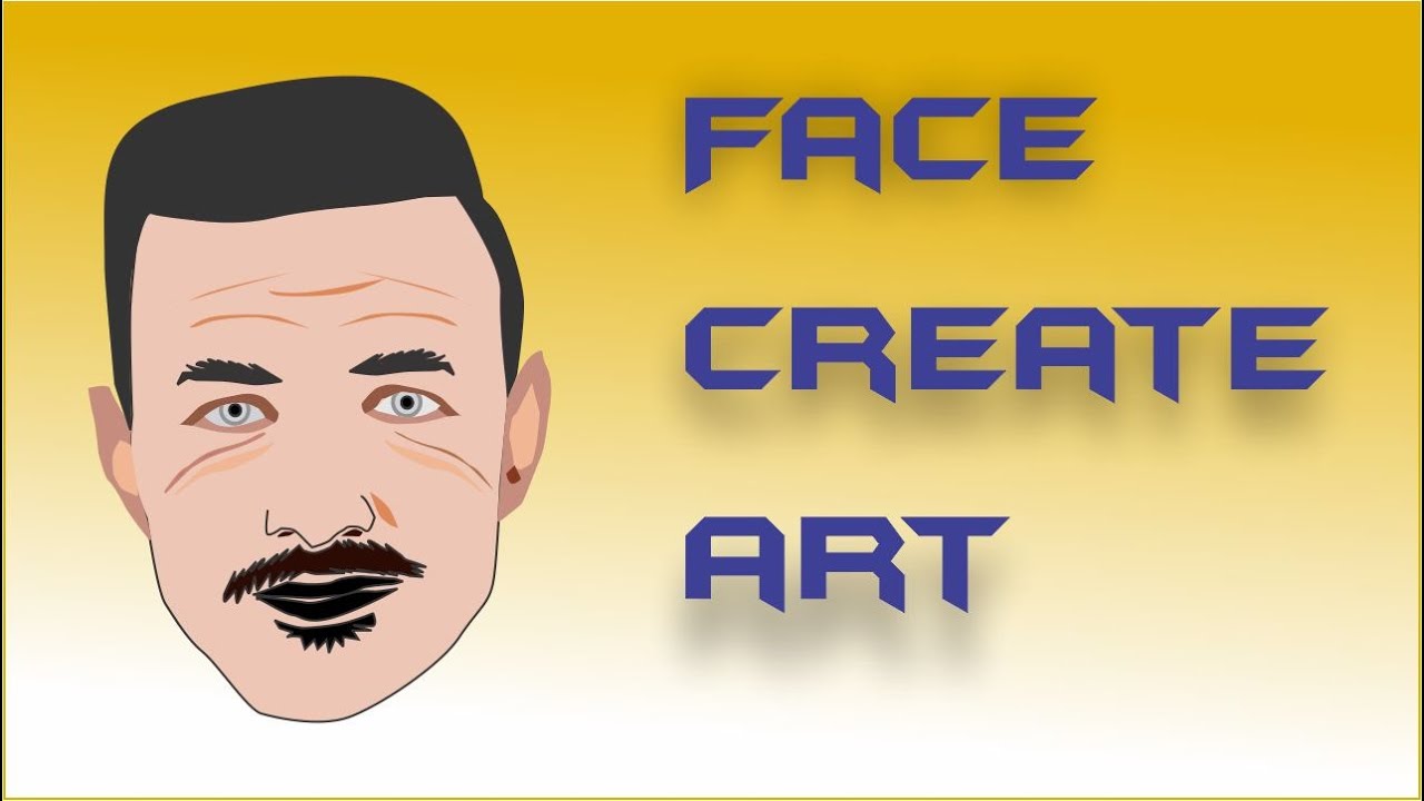CorelDraw Face Art - YouTube