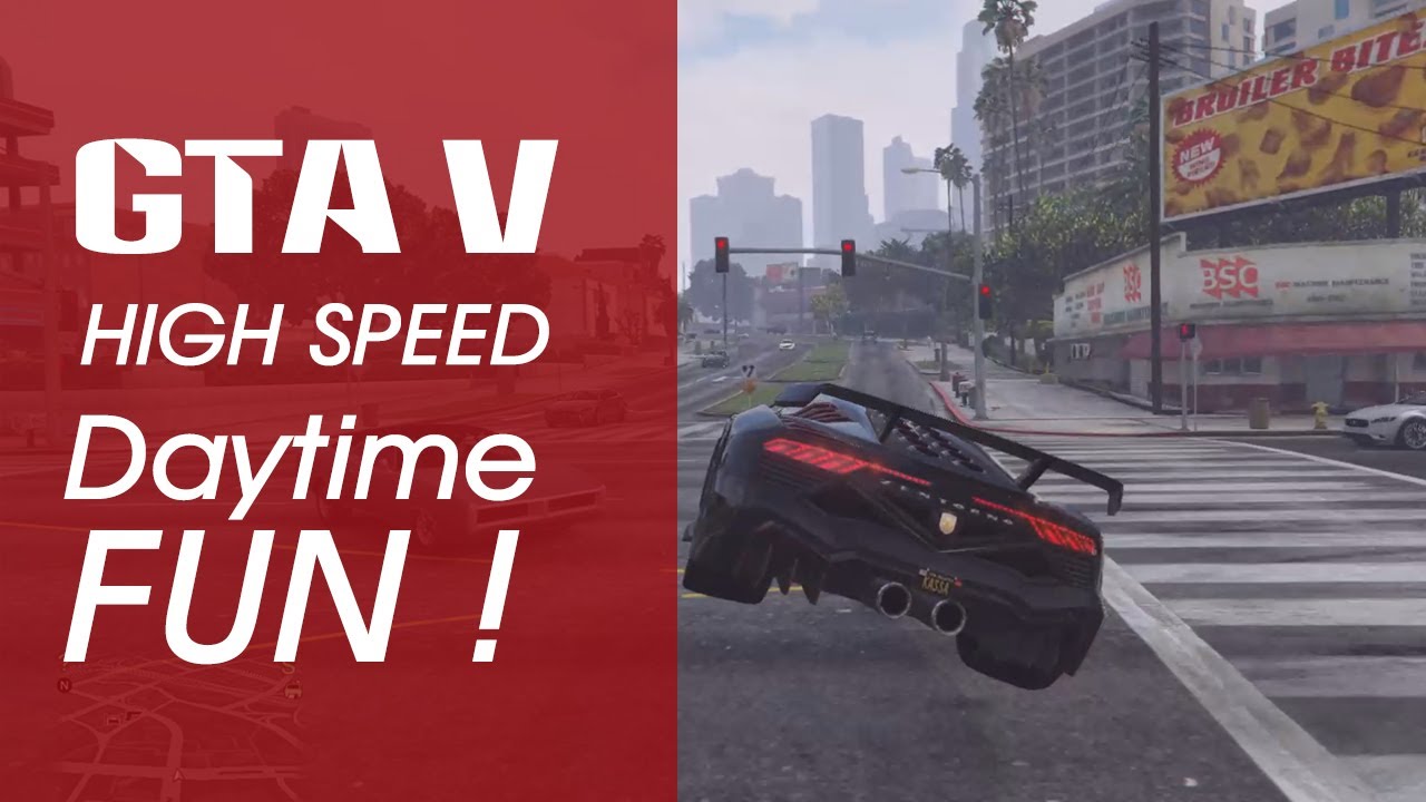 GTA V | DAY TIME FUN BEST VIDEO | HIGH SPEED 😂😂 - YouTube