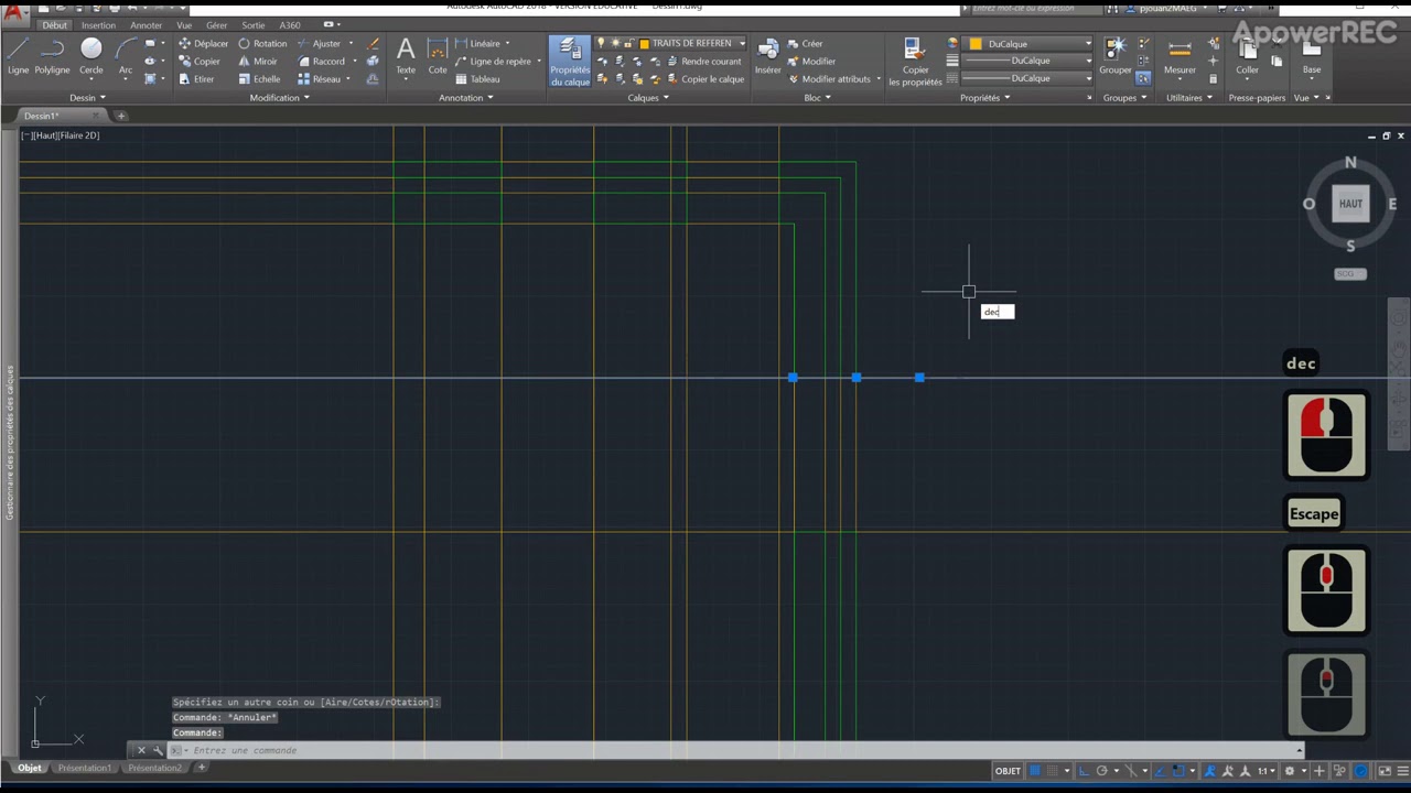 ARCH0234-A-a_Exercice Autocad_Tutos_04_Polyligne, rectangle et ajuster ...