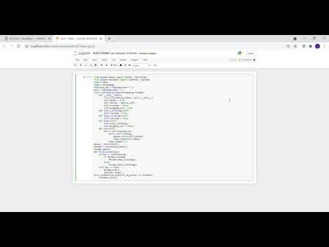 Make autoclicker in Python - Output 1 - YouTube
