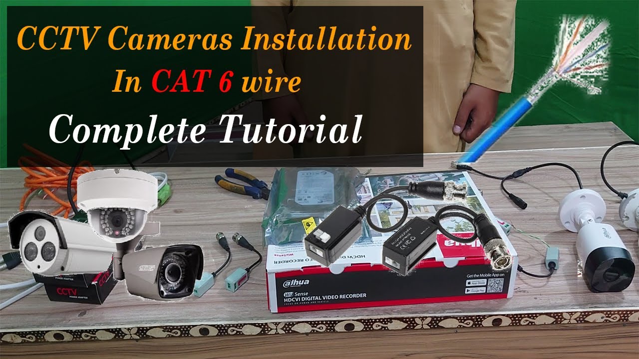 CCTV CAMERAS INSTALLATION IN CAT6 WIRE | Complete Tutorail | By TT ...
