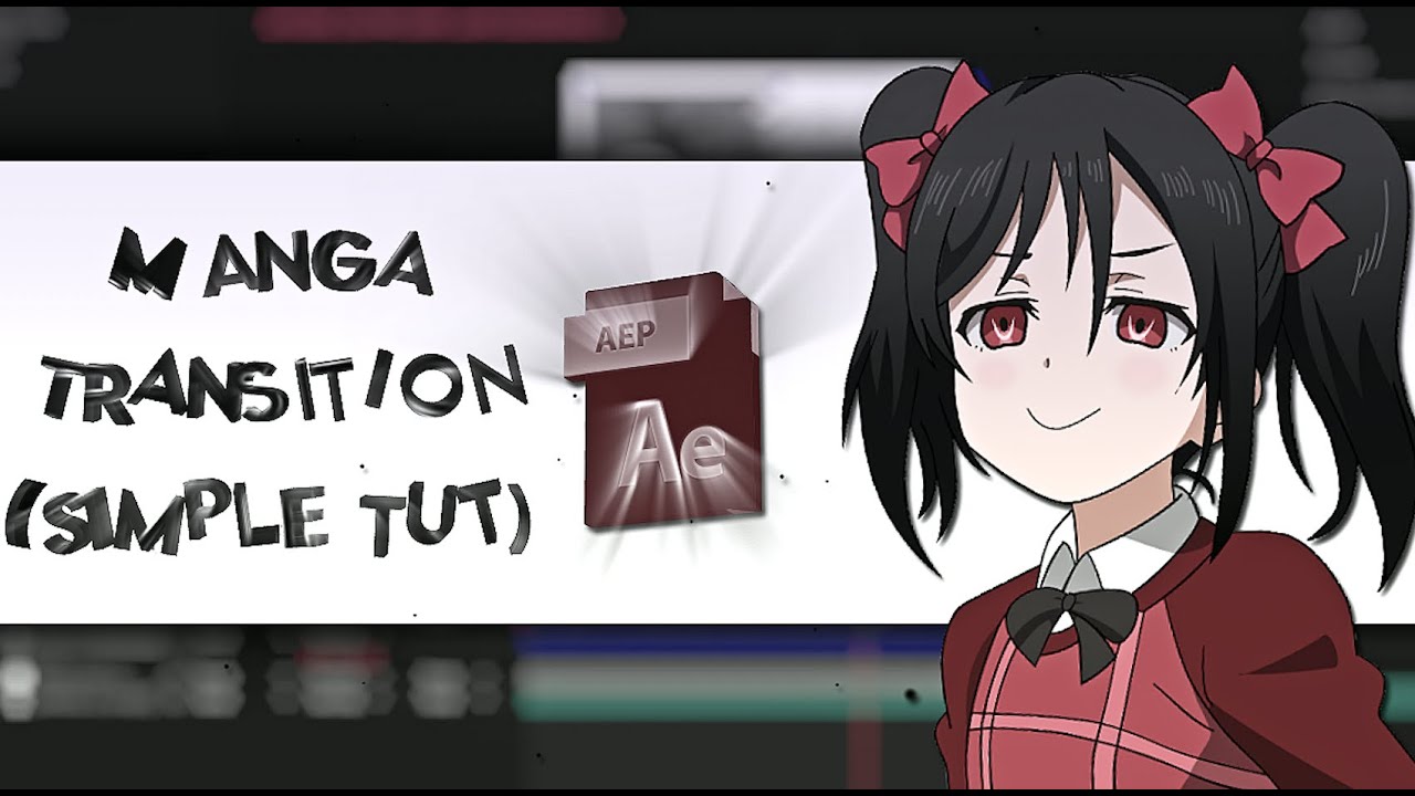 after effects tutorial - manga transition. - YouTube
