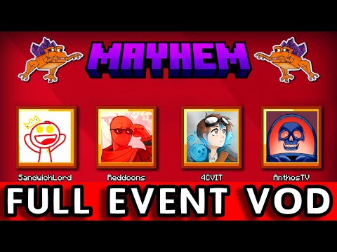 SandwichLord Minecraft Mayhem 28 VOD w/ Reddoons, 4CVIT, Anthos - YouTube