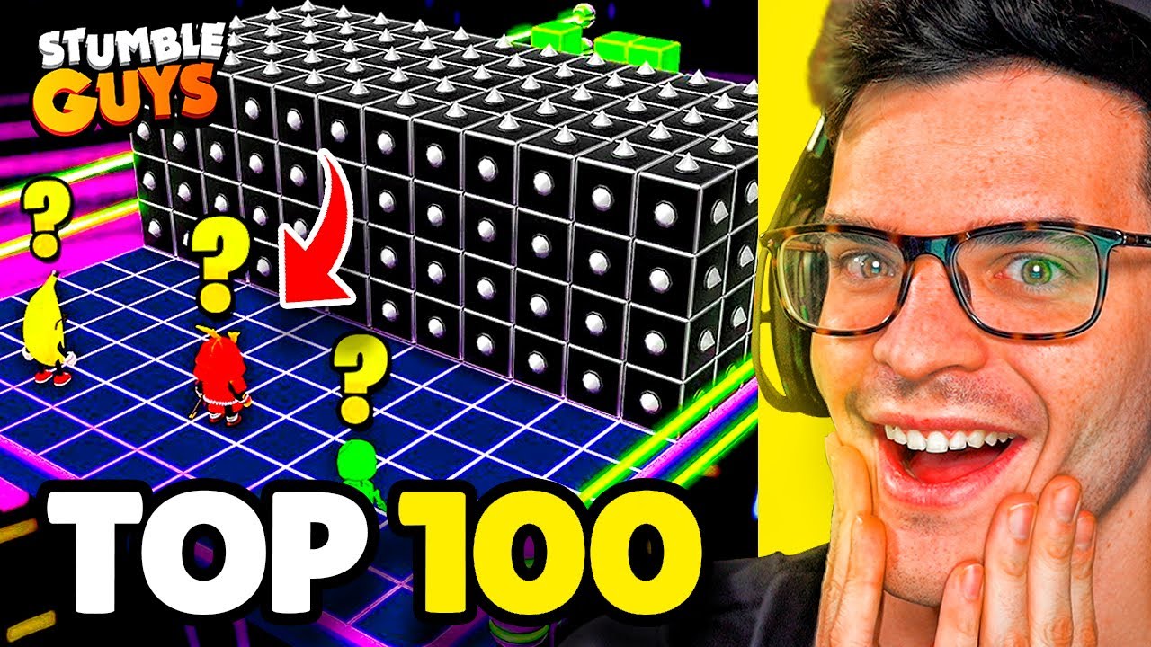 TOP 100 MEJORES MOMENTOS de STUMBLE GUYS 😱 - YouTube