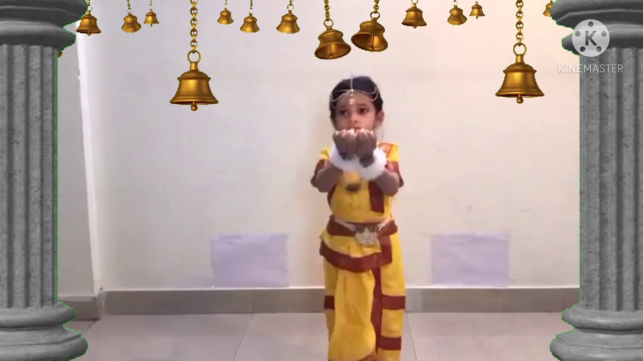 Aanvi Mathur (4 year girl) doing Bharatanatyam... - YouTube