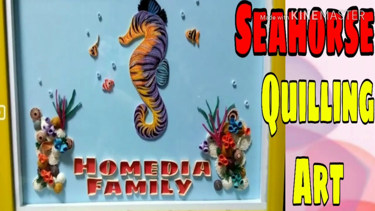 SEA CREATURES PAPER ART/SEAHORSE QUILLING DESIGN/Marilyn's Journey ...
