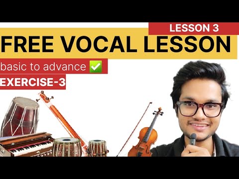 free vocal lessons | lesson 3 | exercise 3 - YouTube