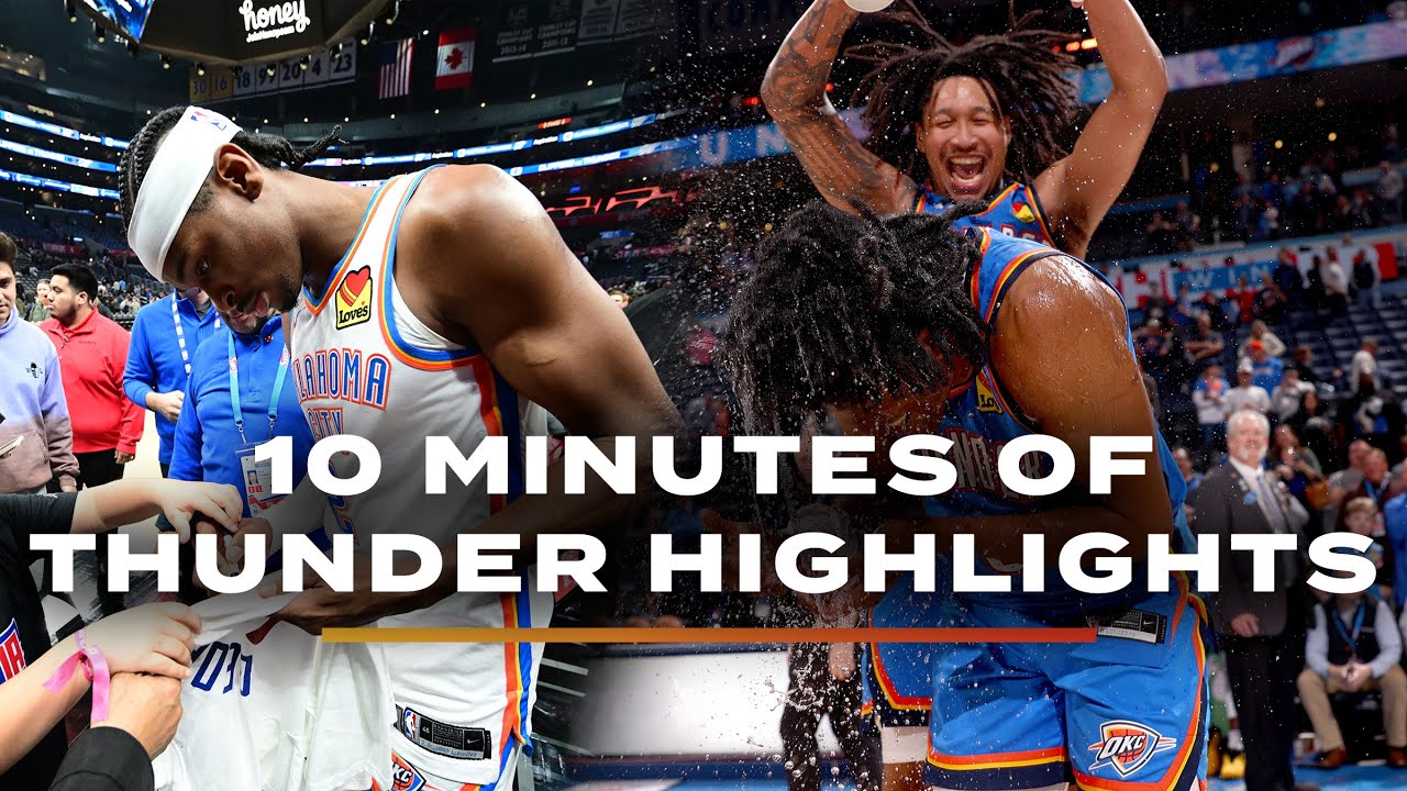 10 Minutes of OKC Thunder Highlights ⚡ | Top Team Plays & Moments of ...