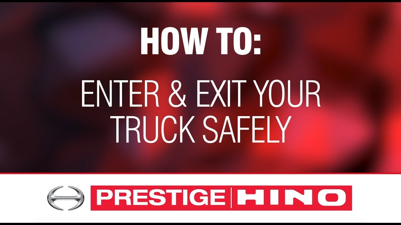 How to enter and exit your truck safely. - YouTube