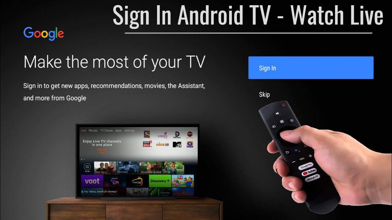 How to sign into Google Account on Android TV | How to sign up my ...