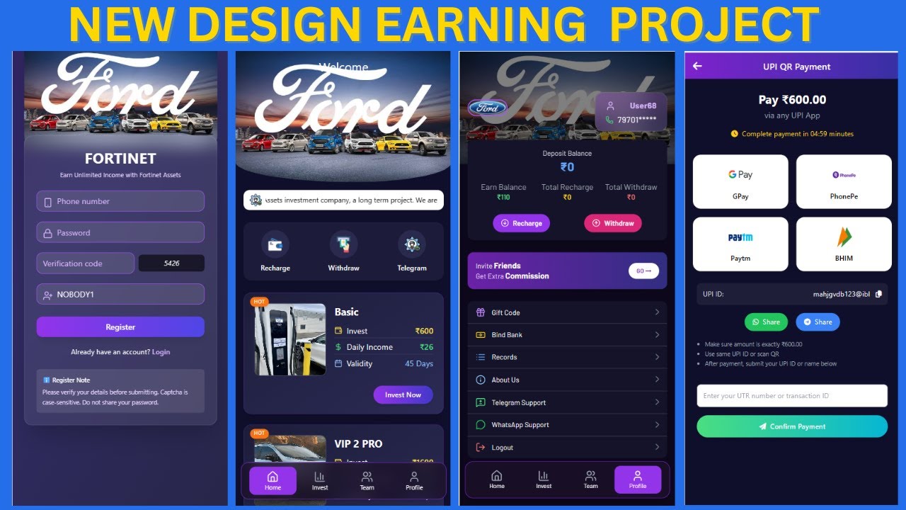 New Premium Design Earning Software | MLM software kaise banaye - YouTube