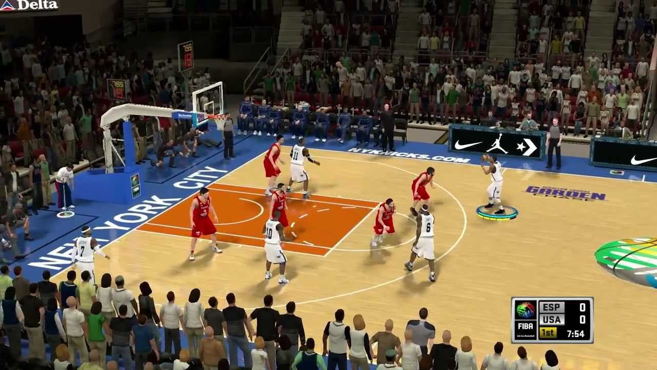 NBA 2K12 PC - FIBA 2K12 MOD (Spain vs USA) - YouTube