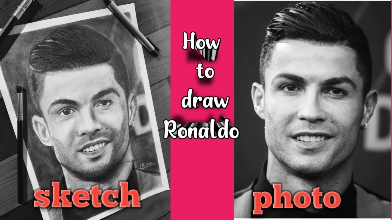 how to draw cristyano Ronaldo cr 7 || realistic drawing || - YouTube