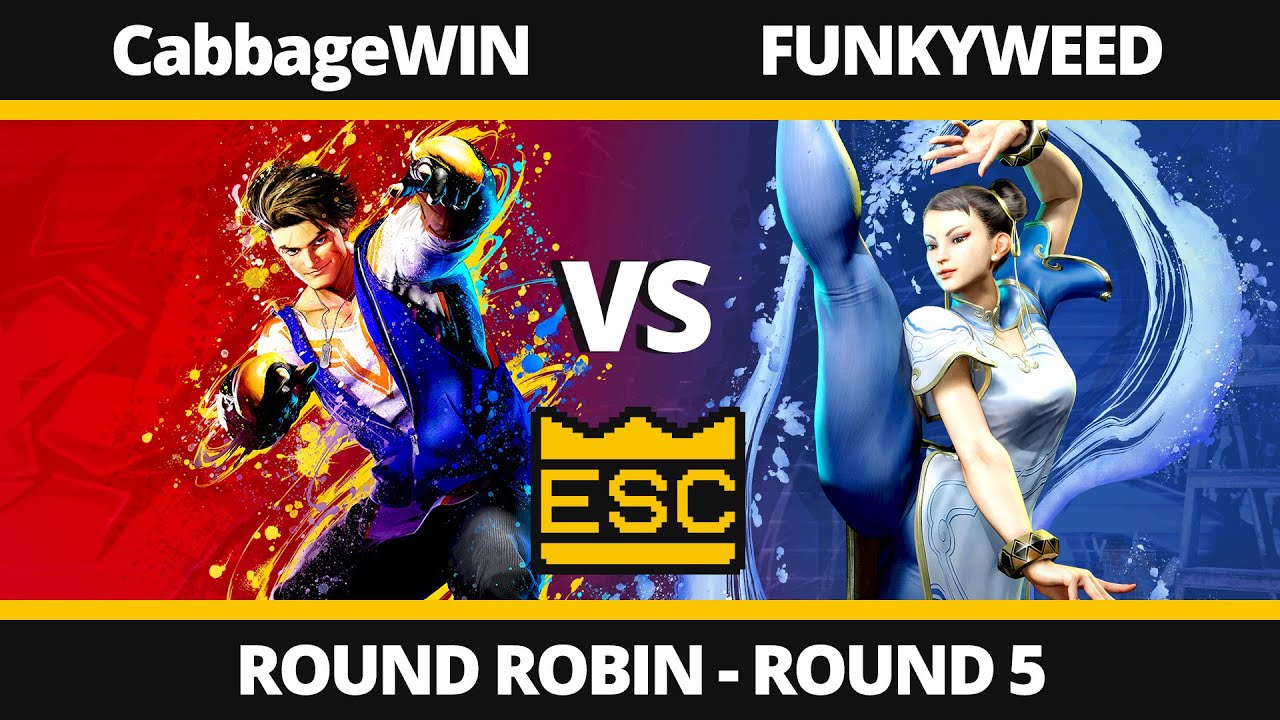 ESC 45 -EX- Round 5 - CabbageWIN (Luke) Vs. FUNKYWEED (Chun-Li) - SF6 ...