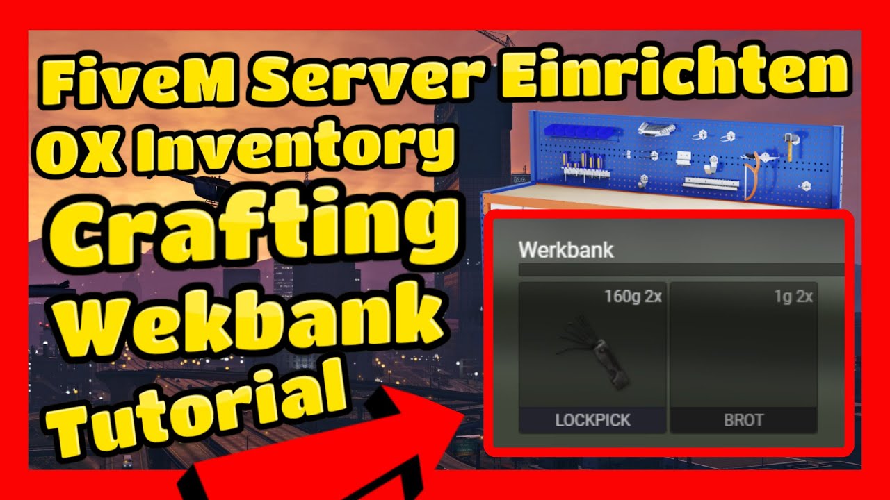 FiveM Server Einrichten # 547 // OX Inventory Crafting Tutorial ...