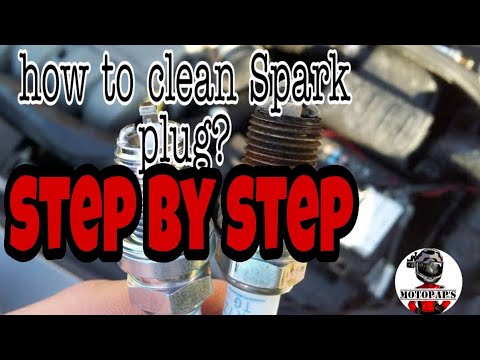 How to clean spark plugs in CT100 Bajaj - YouTube