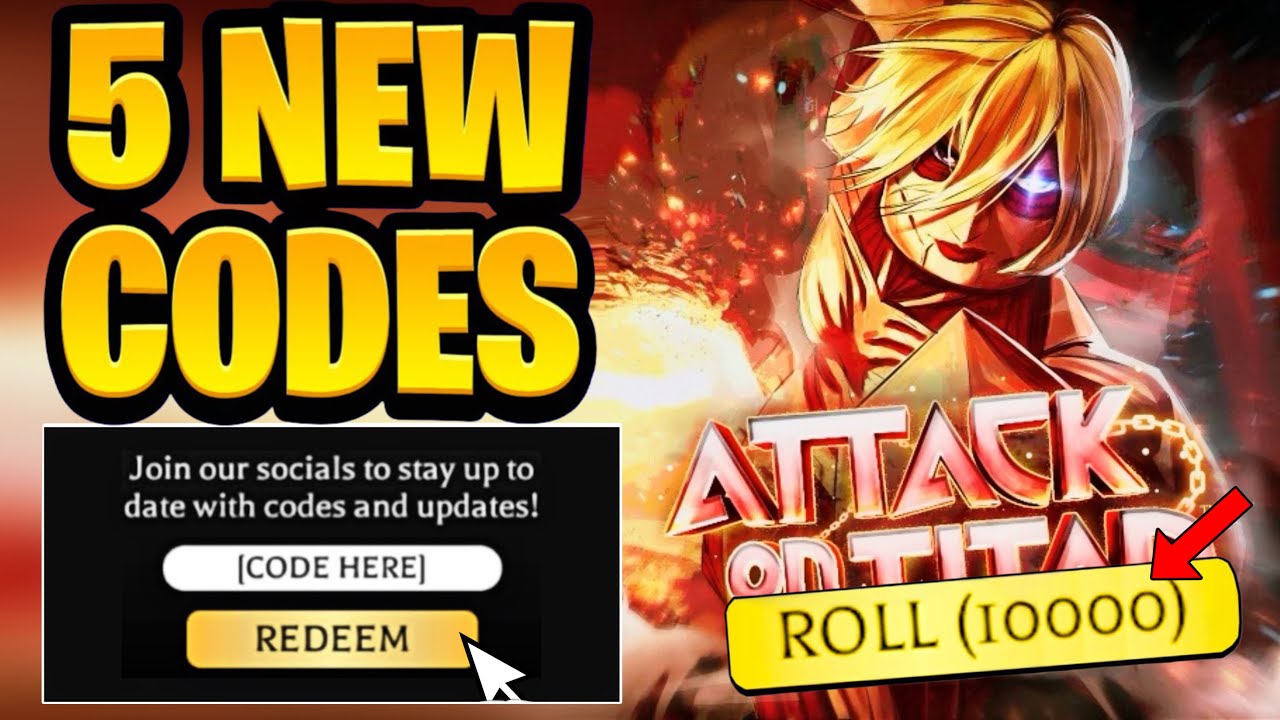 *NEW* All Working CODES FOR ATTACK ON TITAN REVOLUTION IN 2025 | ROBLOX ...