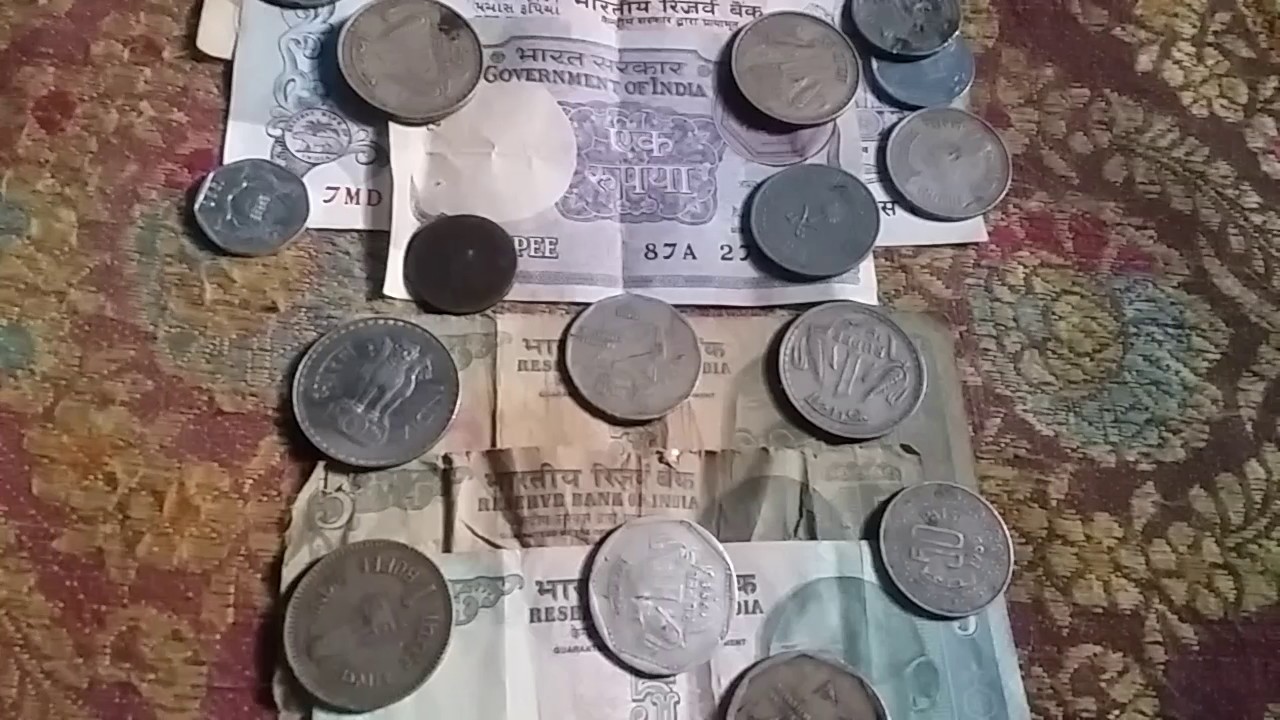 Old notes and old coins and 786 note - YouTube