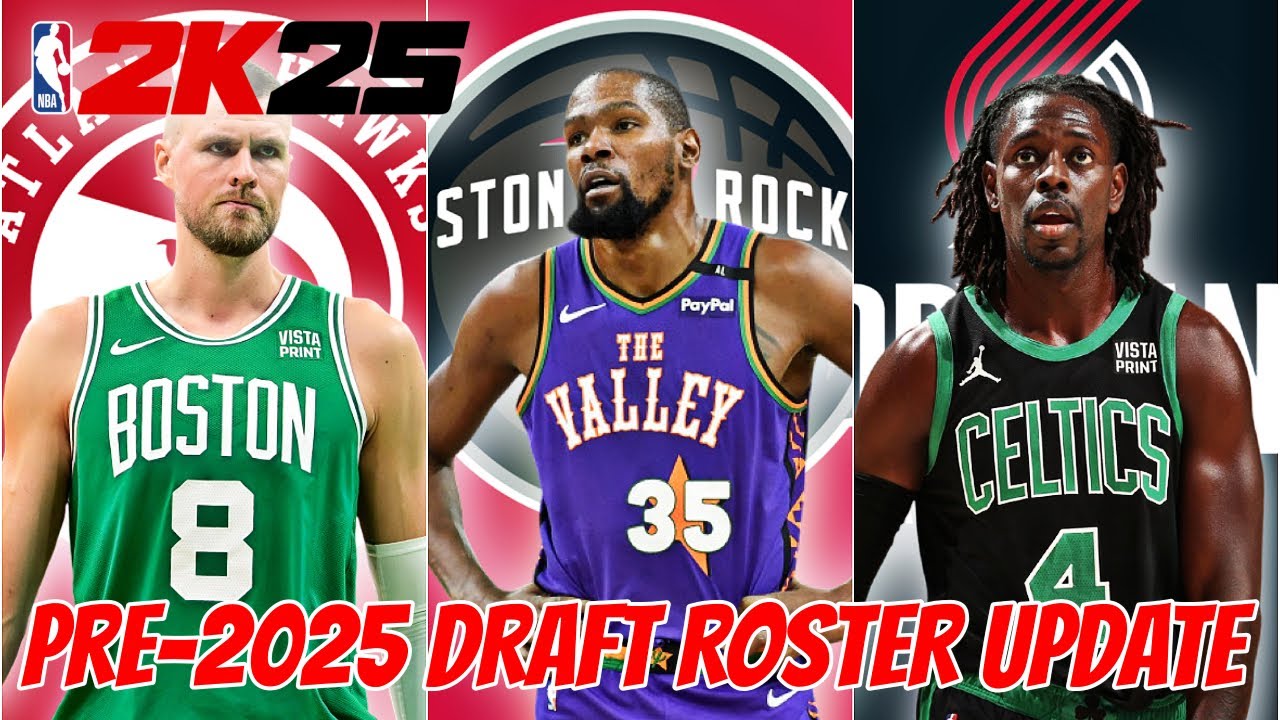 NBA 2K25 - Pre-2025 Draft Roster Update - Trades and Transactions - YouTube