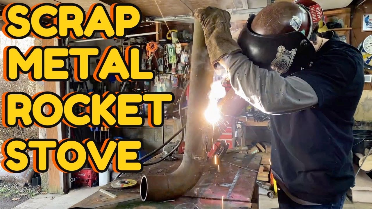 Rocket Stove Built from Scrap Metal | Homemade - YouTube
