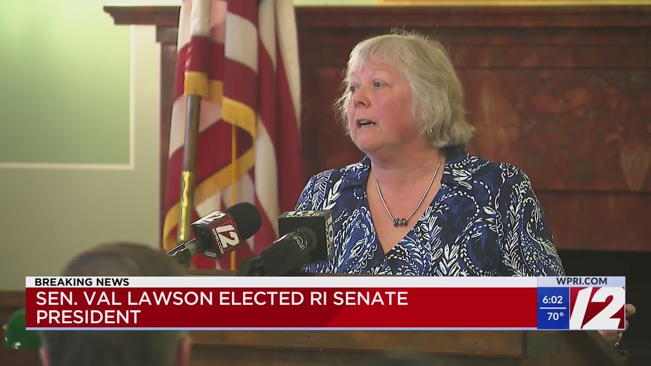 Sen. Val Lawson elected as Rhode Island Senate President - YouTube