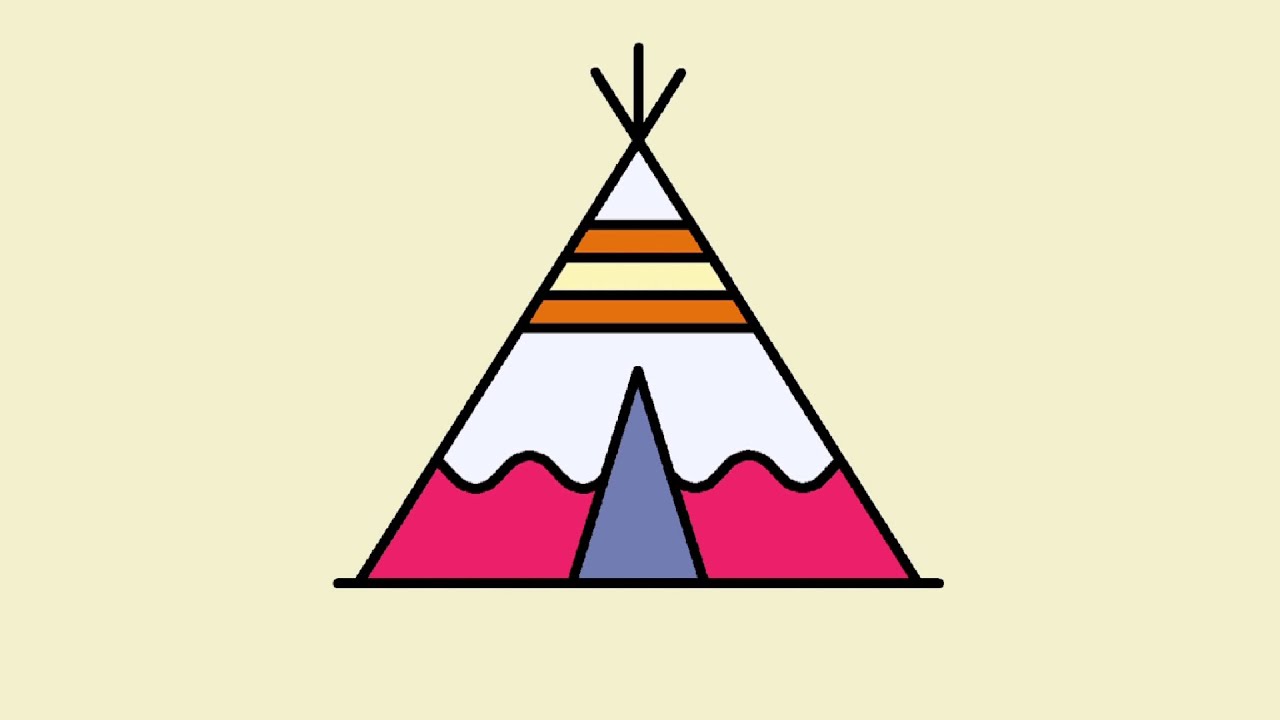 How to Draw Hut House, Draw Hut, Draw Tent, Draw House, House Drawing ...